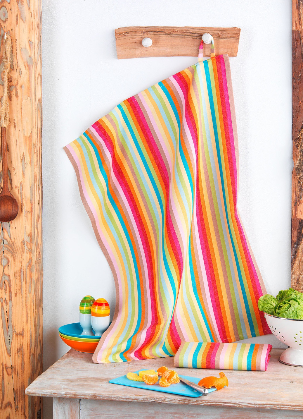 Farbenfrohe Geschirrtücher, 2er-Set - MULTICOLOR